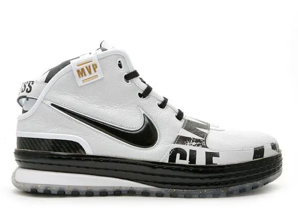 Nike Lebron 6 Mvp Sneakers - White/black/metallic Gold