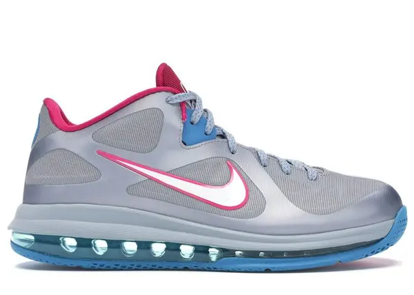 Nike Lebron Low Fireberry Sneakers - Wolf Grey/white/dynamic Blue