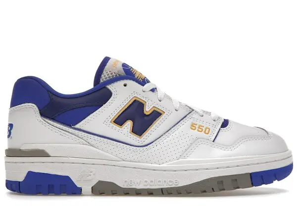 NEW BALANCE 550 Athletic Sneakers - White/purple/gold