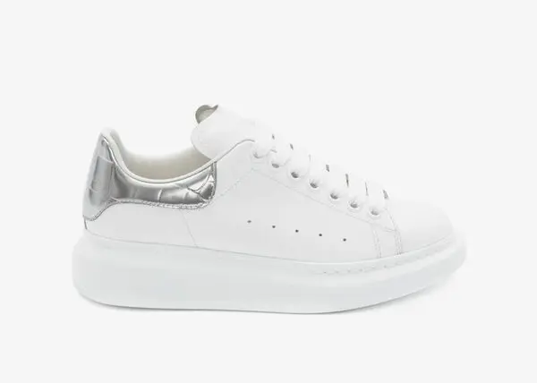 Alexander McQueen Oversized Sneakers - White/silver
