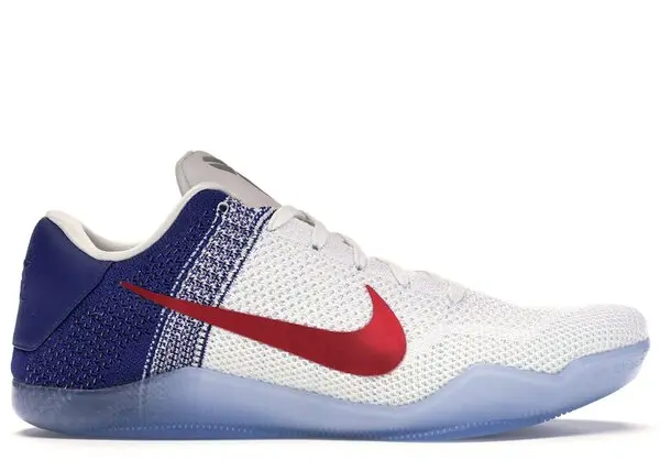 Nike Kobe Elite Low Usa - White/university Red/deep Royal Blue