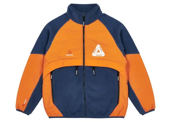 PALACE Polartec Shell Jacket - Navy Blue/orange
