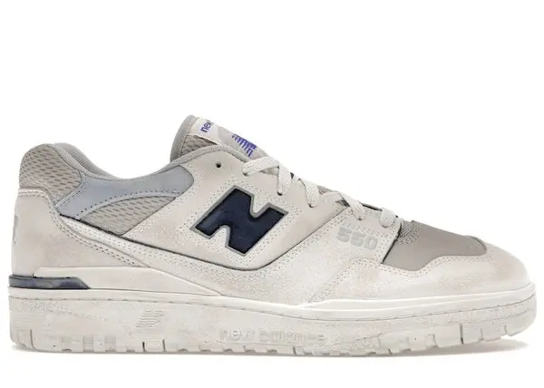 NEW BALANCE 550 Grey Day Sneakers - Nimbus Cloud/raincloud/navy Blue