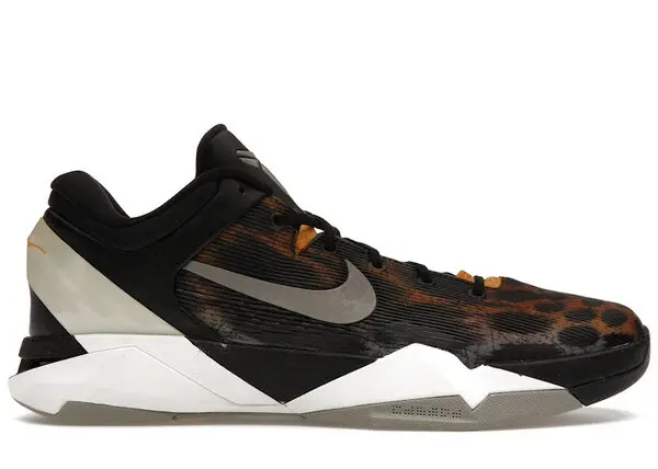 Nike Kobe 7 Cheetah Sneakers - Circut Orange/medium Grey/black