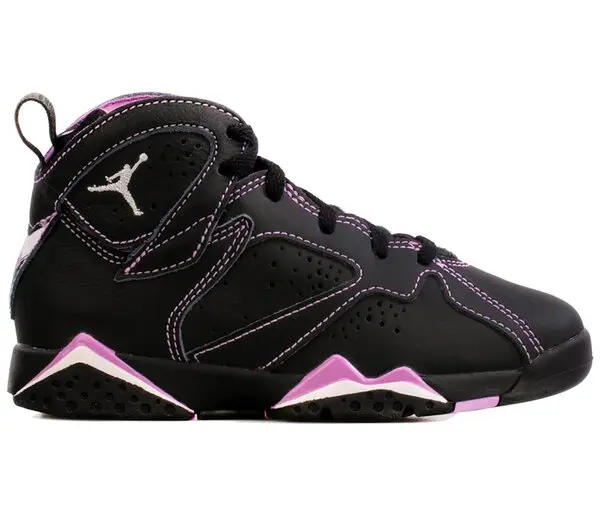 JORDAN 7 Retro Sneakers - Black/barely Grape/rush Fuchsia