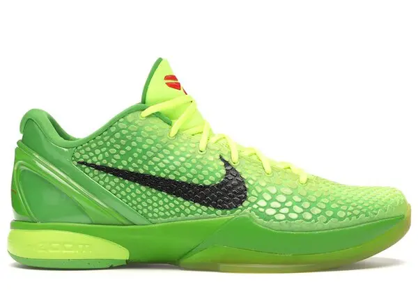 Nike Kobe 6 Grinch Sneakers - Lime Green/varsity Red/black