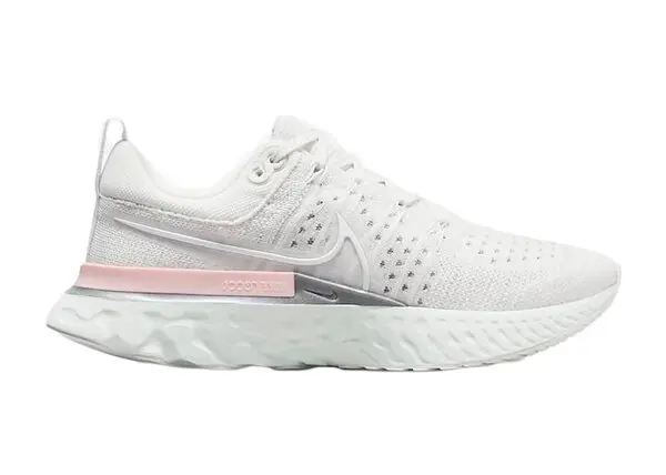 Nike React Infinity Run Flyknit 2 - Platinum Tint/barely Green/metallic Silver