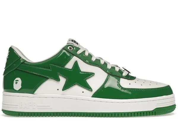 BAPE A Bathing Ape Sta Low-top Sneakers - Green/white