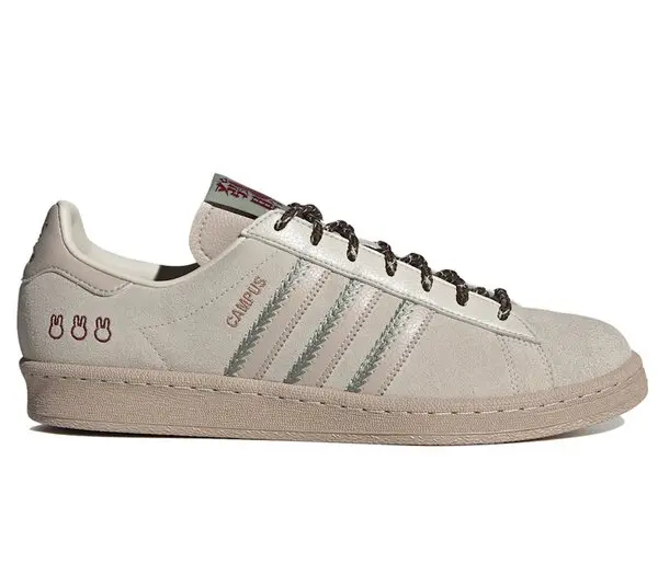 Adidas Campus 80s Miffy X Fanstack Chinese New Year Sneakers - Chalk Brown/silver Green