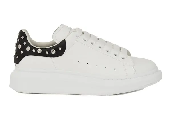 Alexander McQueen Oversized Studded Sneakers - White/black/silver