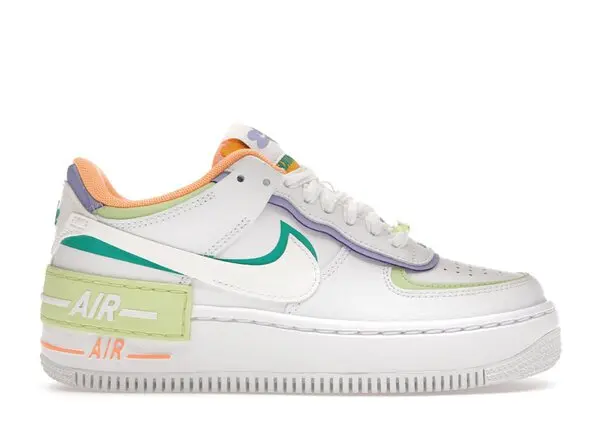 Nike Air Force 1 Low Shadow - White/peach Cream/light Liquid Lime