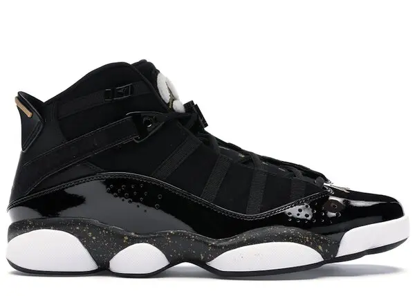 JORDAN 6 Rings Sneakers - Black/metallic Gold/white