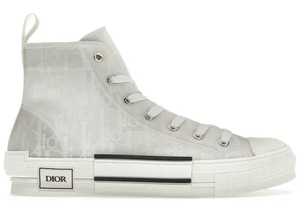 Dior B23 High-top Oblique Sneakers - White