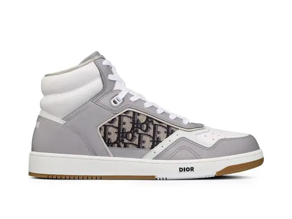 Dior B27 High Top Sneakers - Grey/white/beige