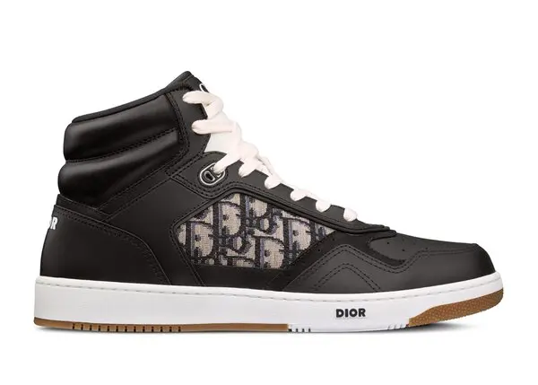 Dior B27 High-top Sneakers - Black/beige/black Dior Oblique Jacquard