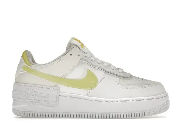 Nike Air Force 1 Low Shadow Sneakers - White/citron