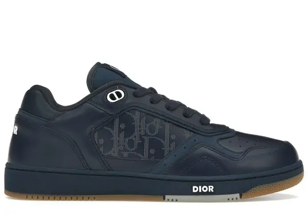 Dior B27 Low World Tour Sneakers - Navy Blue/dior Oblique