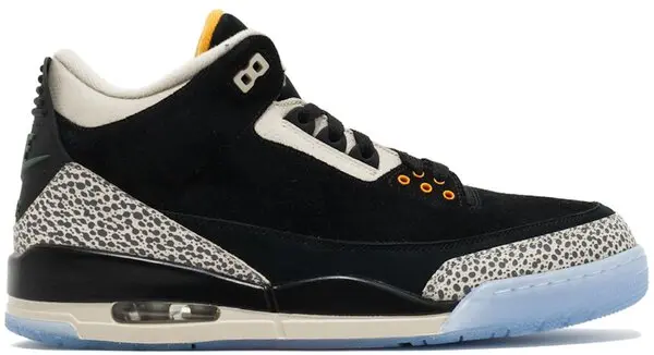 JORDAN 3 Retro Atmos Sneakers - Black/bonsai/flax