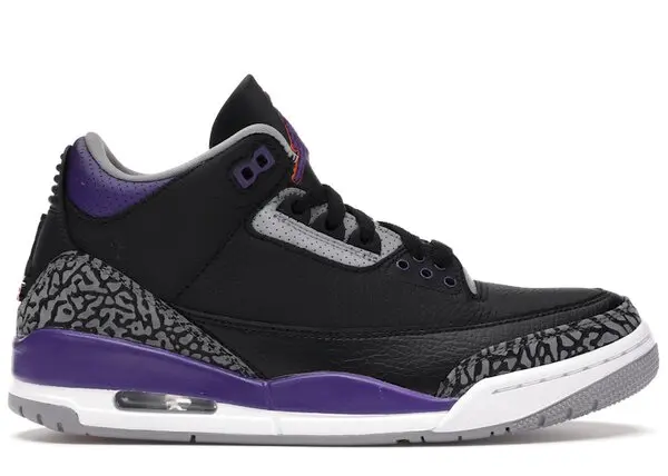 JORDAN 3 Retro - Black/cement Grey/white