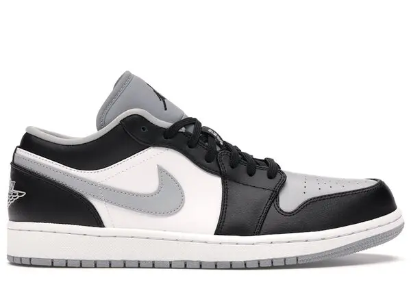 JORDAN 1 Low Shadow - Black/light Smoke Grey/white