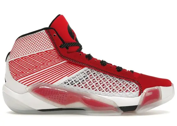 JORDAN 38 Celebration Sneakers - White/black/university Red