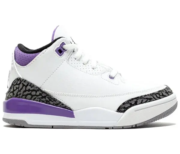 JORDAN 3 Retro Sneakers - White/black/dark Iris