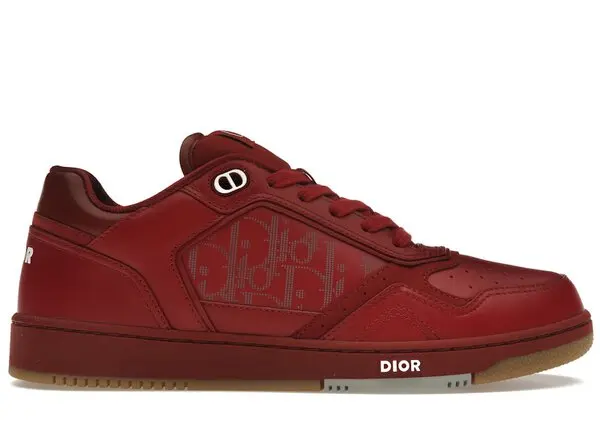 Dior B27 Low-top Sneakers - Red/dior Oblique