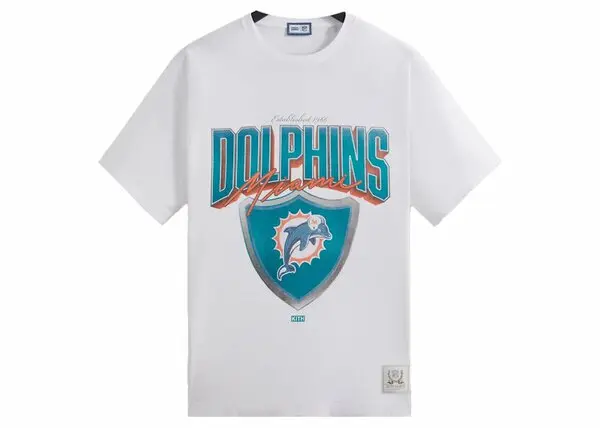 Kith X Nfl Dolphins Vintage Tee Shirt - White