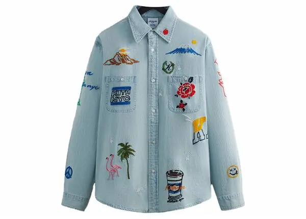 Kith X Otakara Nyc Denim Apollo Shirt - Light Indigo