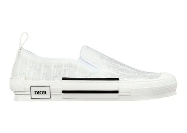 Dior B23 Oblique Slip-on Sneakers - White