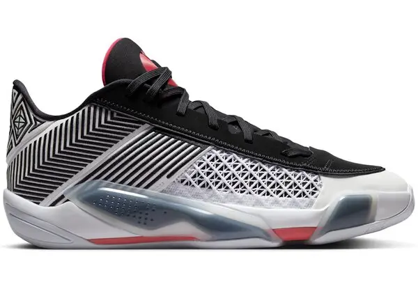 JORDAN 38 Low Pf Fundamental 2.0 Sneakers - White/black/siren Red