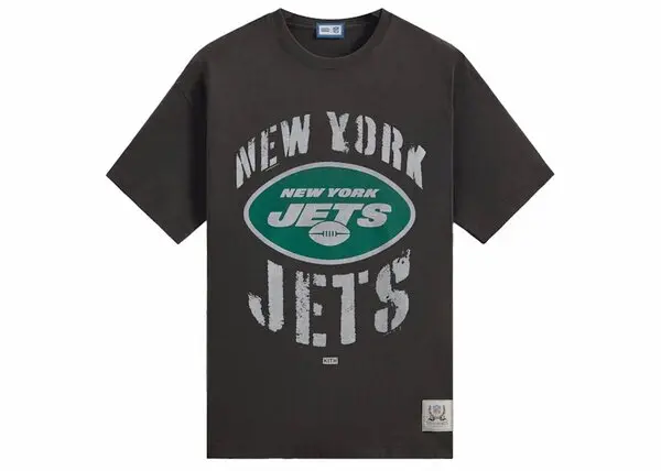 Kith X Nfl Jets Vintage Tee Shirt - Black