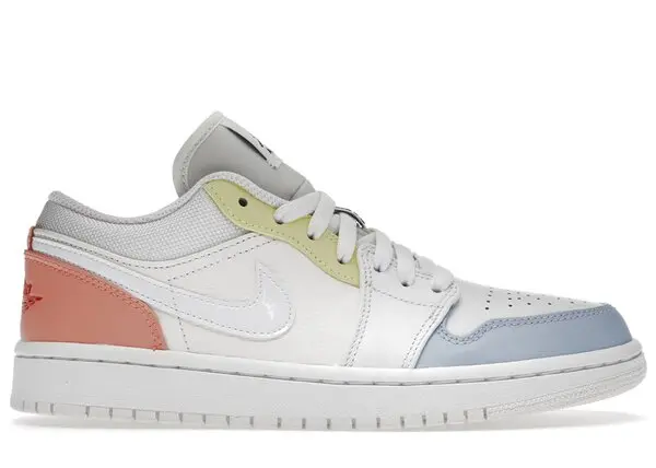 JORDAN 1 Low To My First Coach Sneakers - Sail/white/zitron
