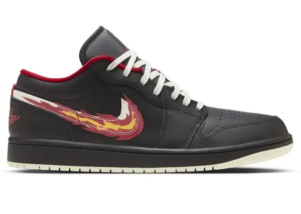 JORDAN 1 Low Se Just Skate - Black/sail