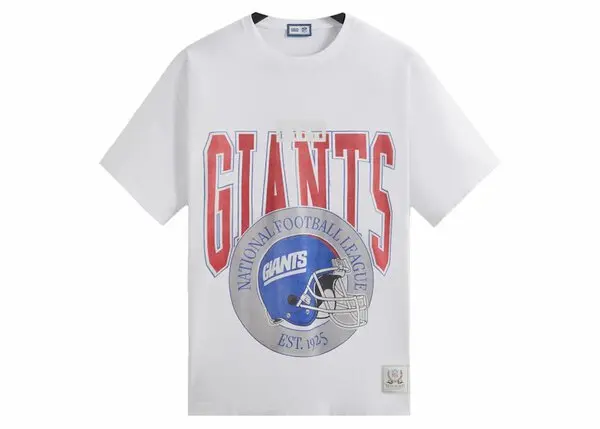 Kith X Nfl Giants 1925 Vintage Tee Shirt - White