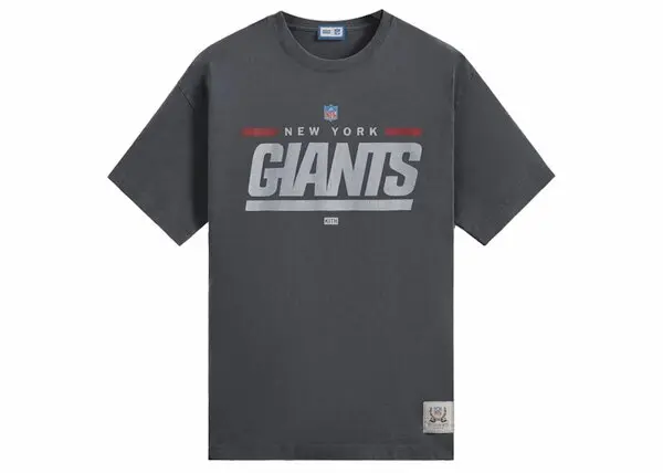 Kith X Nfl Giants Vintage Tee Shirt - Nocturnal
