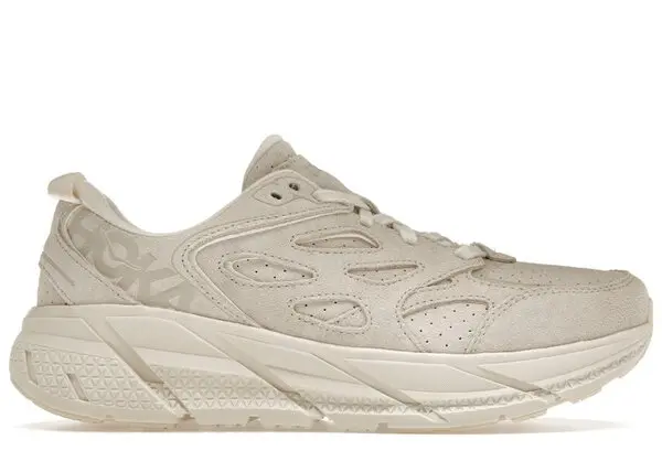Hoka One One Clifton L Suede Sneakers - Eggnog