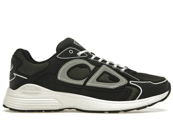 Dior B30 Sneakers - Deep Green Mesh/black Technical Fabric