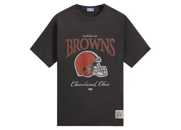 Kith X Nfl Browns Vintage Tee Shirt - Black
