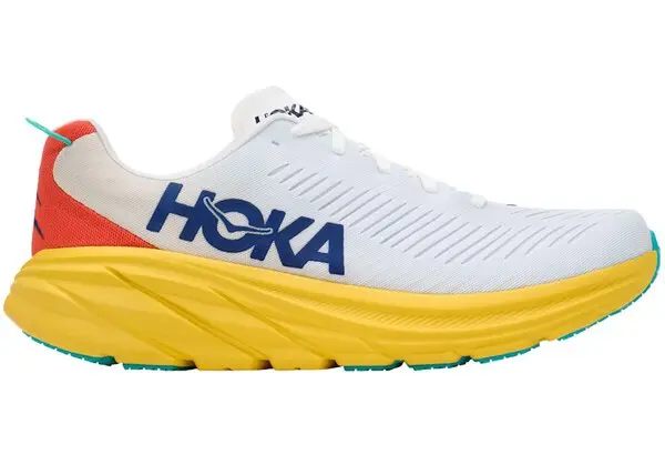 Hoka One One Rincon 3 Athletic Sneakers - White/eggnog