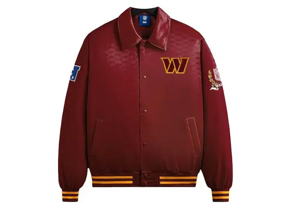 Kith X Nfl Commanders Satin Bomber Jacket - Prompt