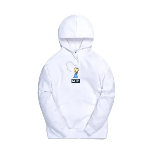 Kith X The Simpsons Maggie Logo Hoodie - White