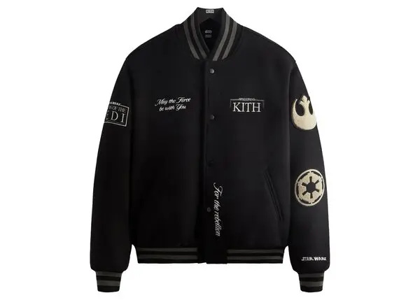 Kith X Star Wars Anniversary Varsity Jacket - Black Ph