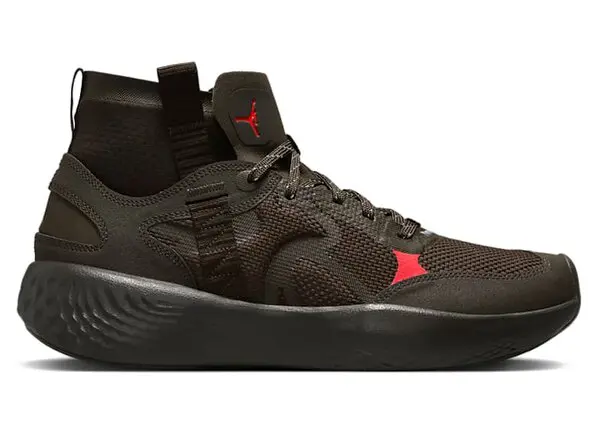 JORDAN Delta 3 Mid Sneakers - Dark Chocolate/infrared 23