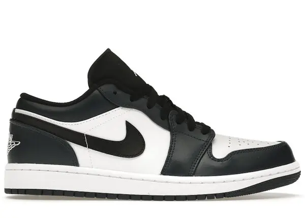 JORDAN 1 Low Dark Teal - Armory Navy Blue/white/black
