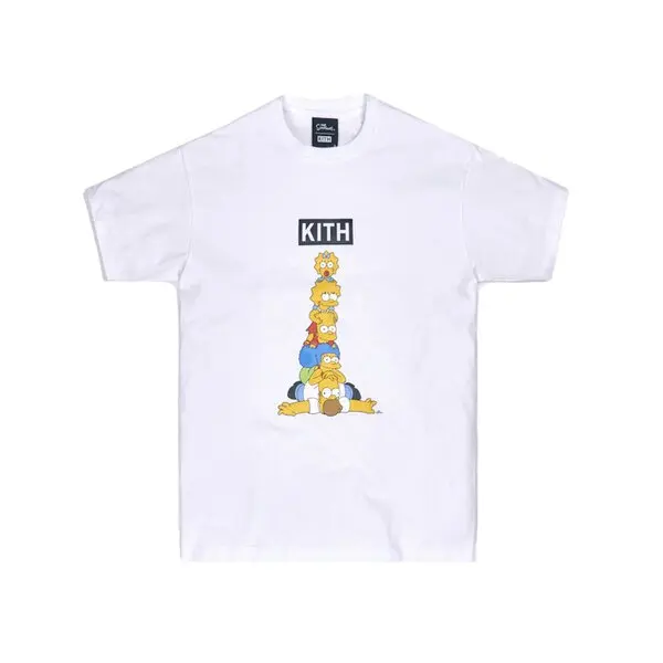 Kith X The Simpsons Family Stack Tee Shirt - White
