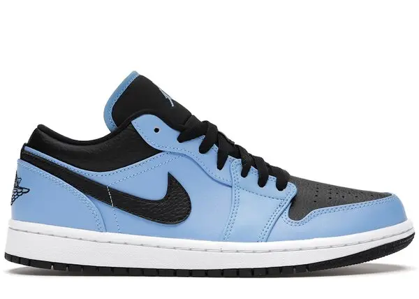 JORDAN 1 Low Sneakers - University Blue/black/white