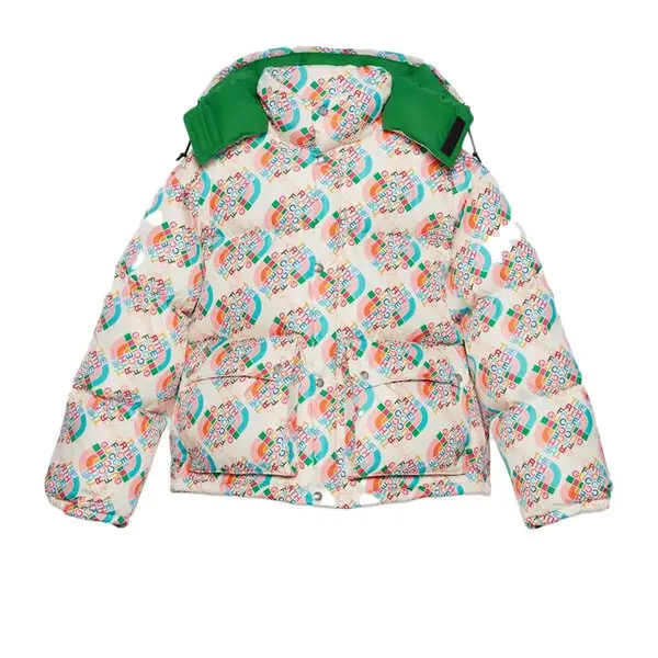 Gucci X The North Face Down Jacket - Multicolor/ivory