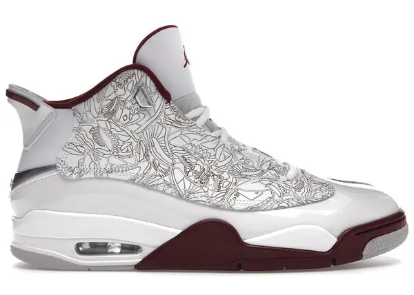 JORDAN Dub Zero Sneakers - White/cherrywood/silver