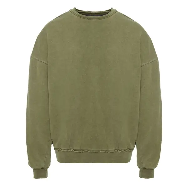 HAIDER ACKERMANN Perth Raw Edge Sweater - Khaki